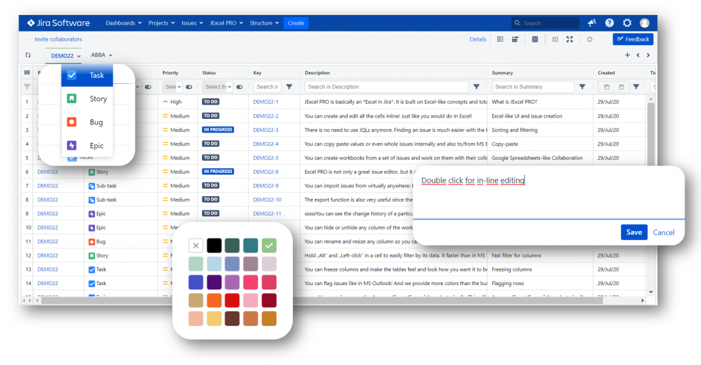 Bring Excel-like Editing into Your Jira - MORESIMP